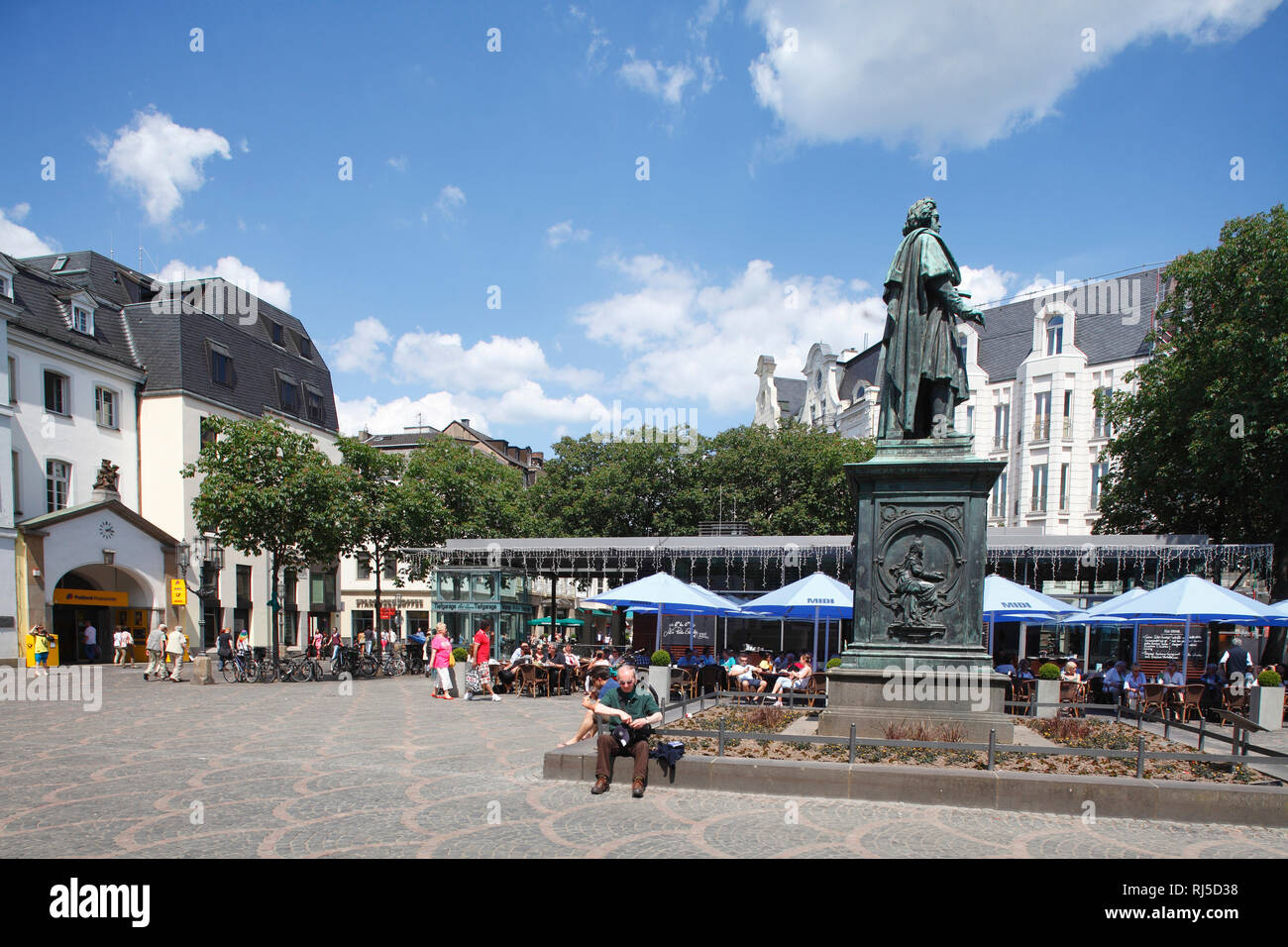 Beethoven-Denkmal, Münsterplatz, Bonn, Nordrhein-Westfalen, Deutschland ...