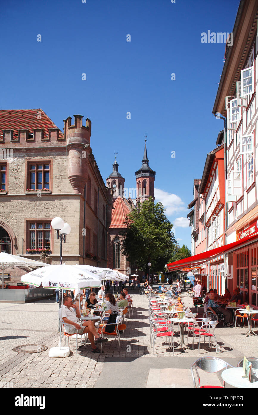 Goettingen : altes Rathaus, Johanniskirche und Historisches ...
