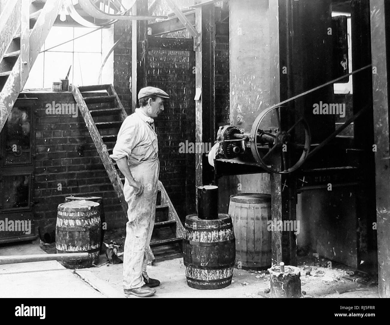 White lead manufacturing Stock Photo - Alamy