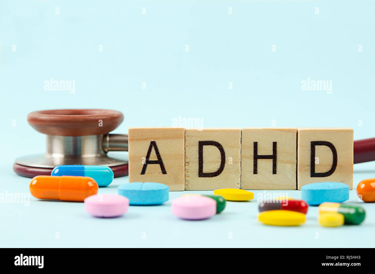 Attention Deficit Hyperactivity Disorder Or Adhd With Stethoscope And