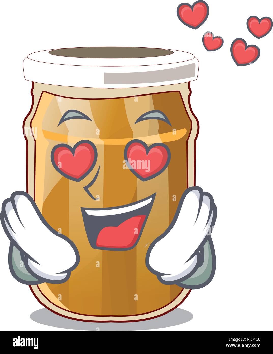 Love peanut butter Stock Vector Images - Alamy