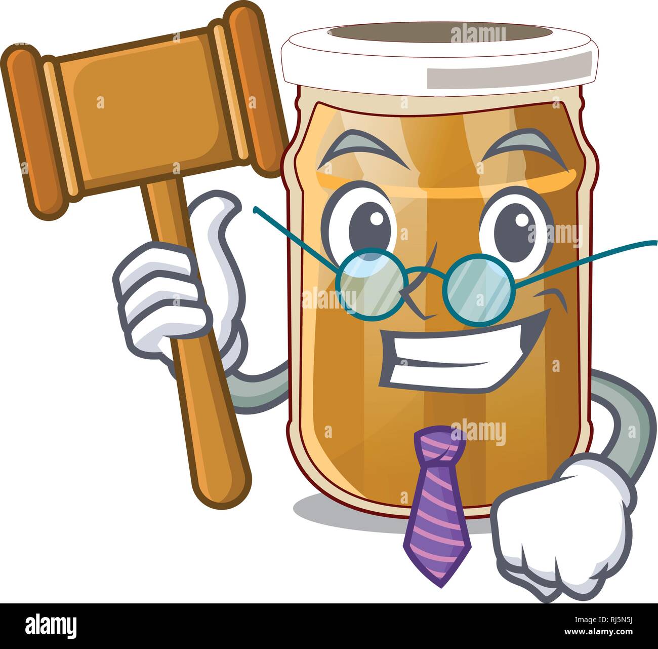 Judge almond butter isolated in the mascot Stock Vector Image & Art - Alamy