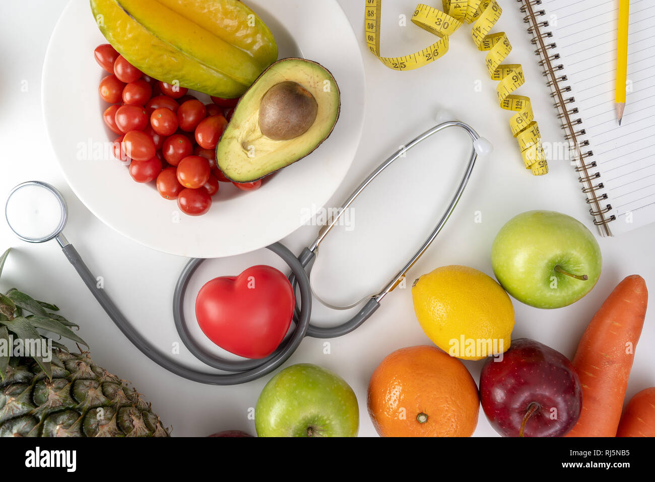 happy woman eating Healthy food clean eating Healthy clean Stock Photo ...