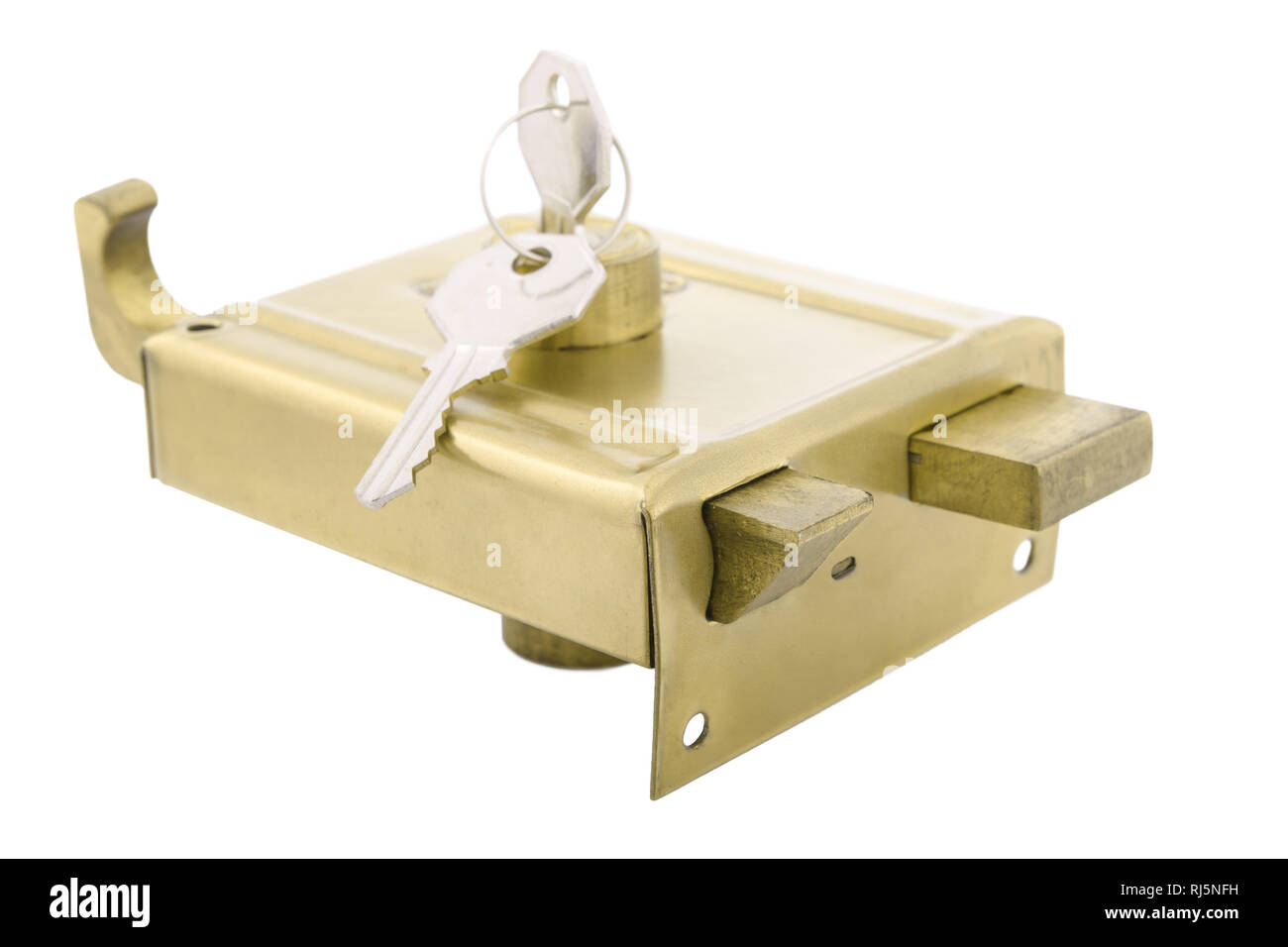 Doors and door handles with key isolated on white (door, handle, gate ...