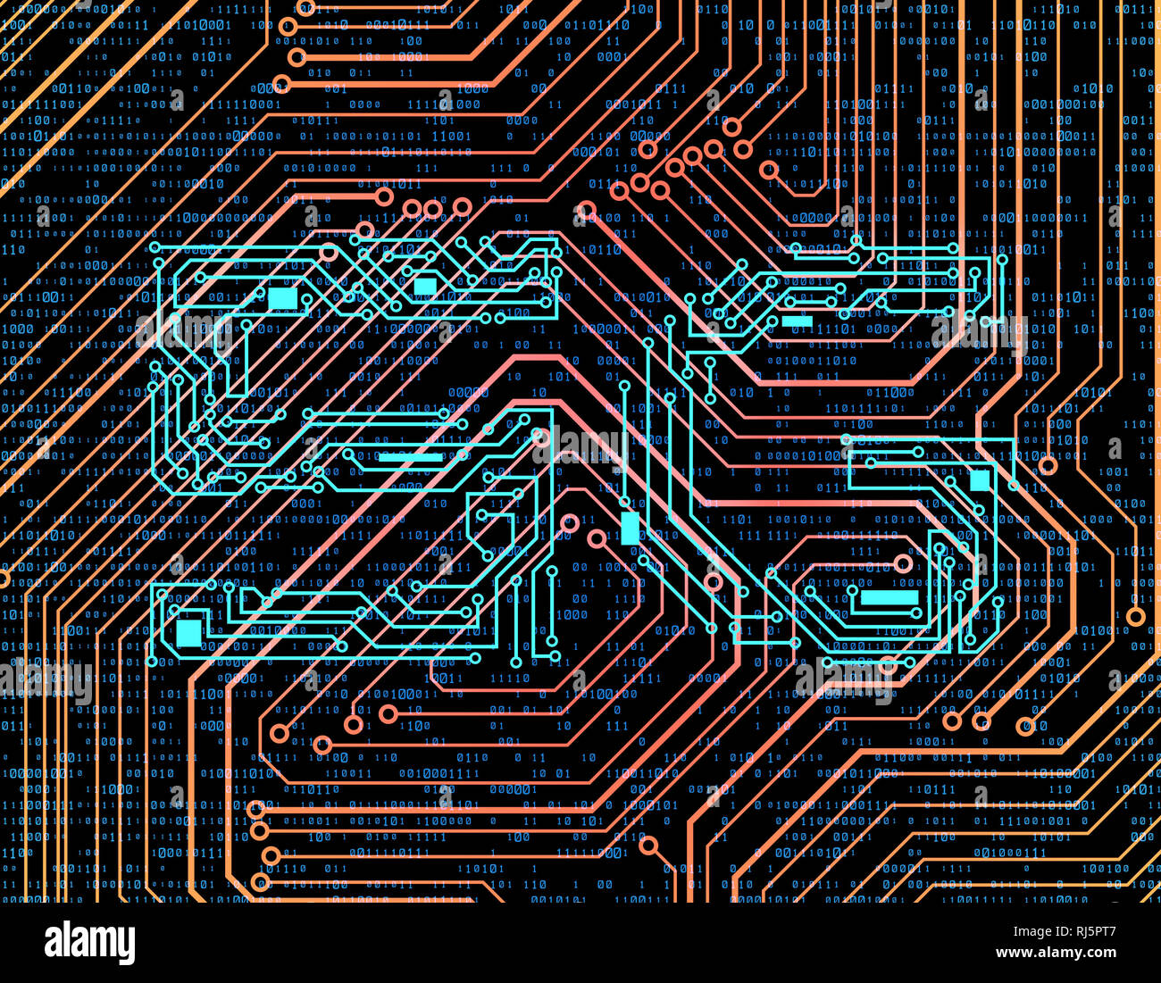 Electronic technology network data, 5G, smart circuit board Stock Photo ...