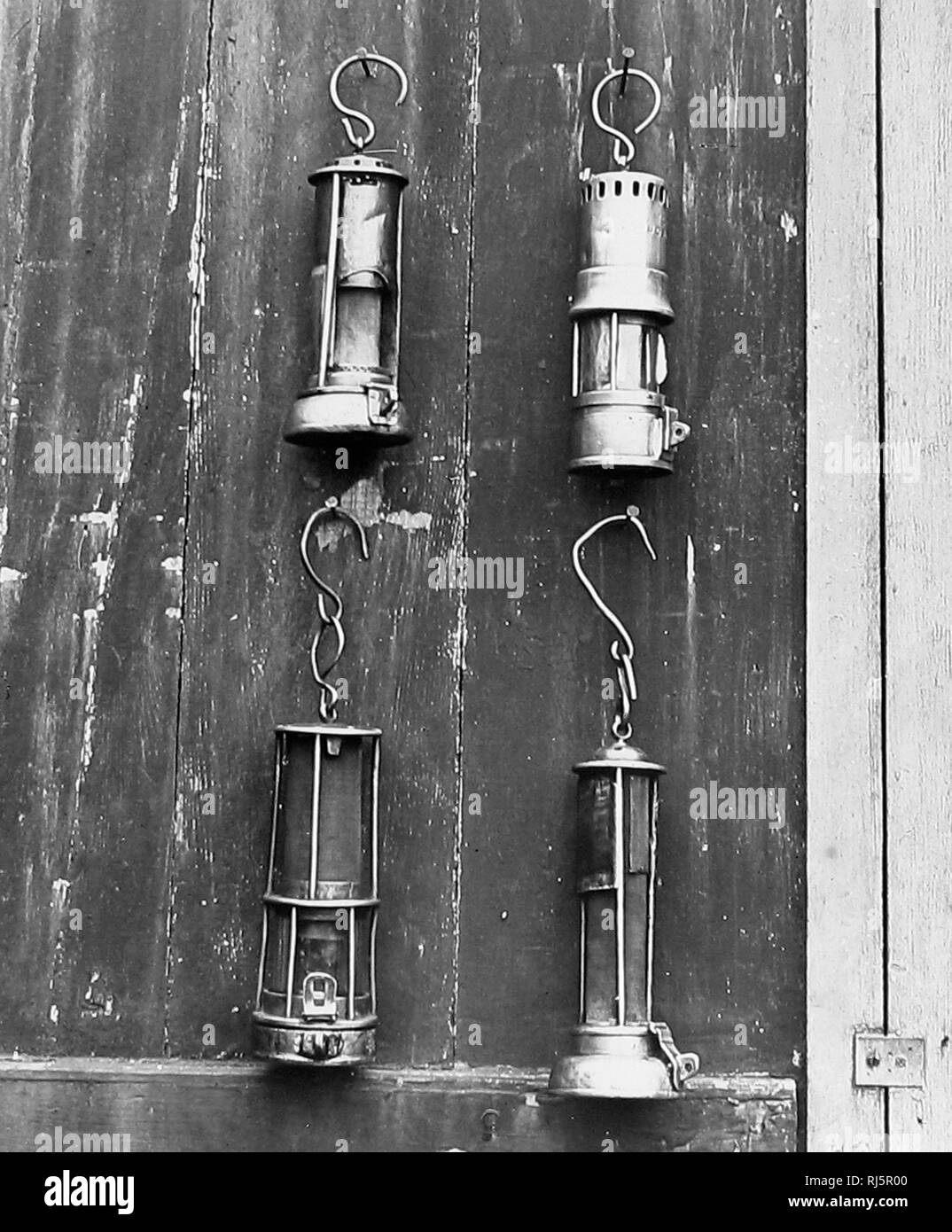 Mining safety lamps Stock Photo - Alamy