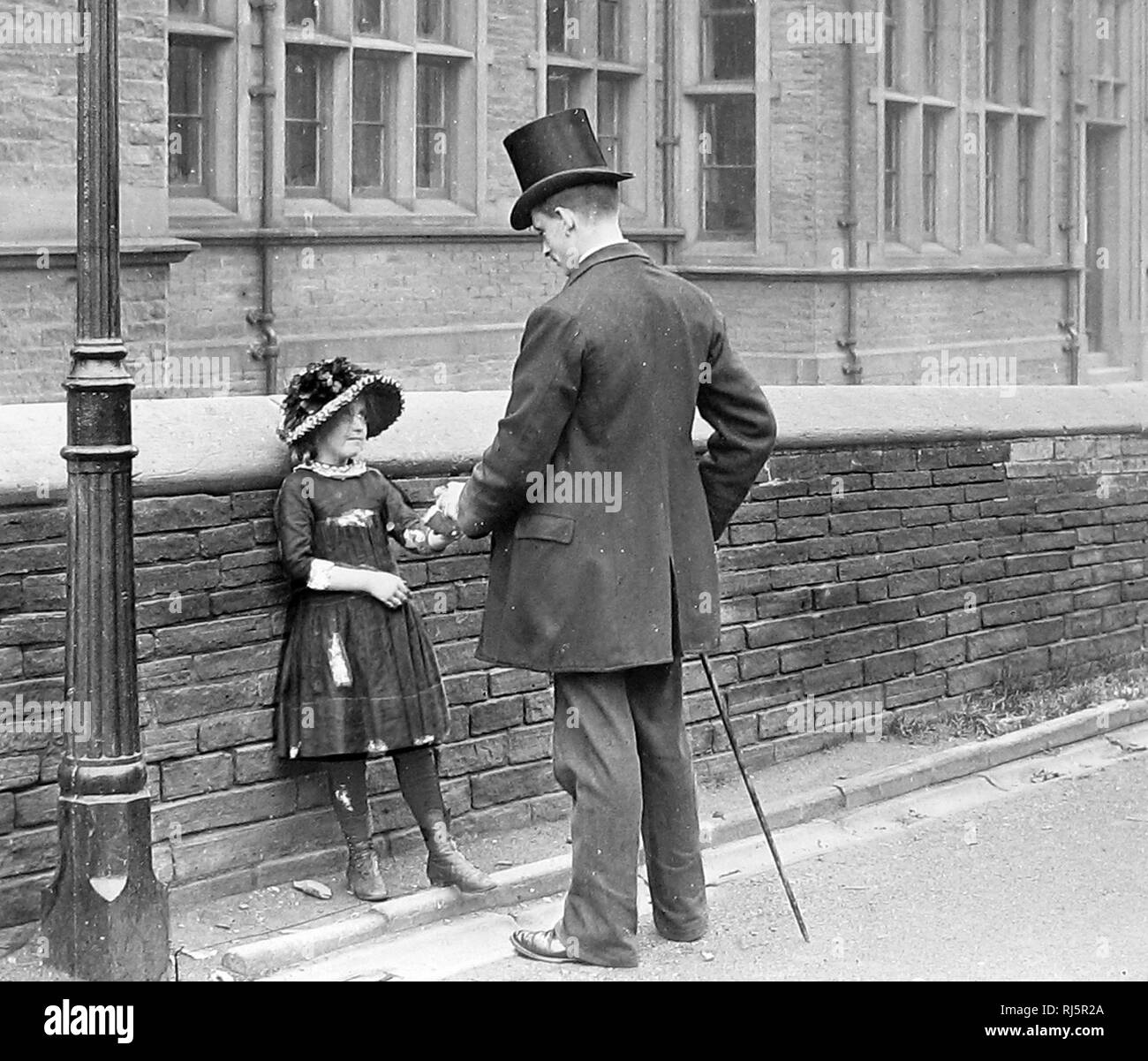 Match seller in Bradford Stock Photo - Alamy
