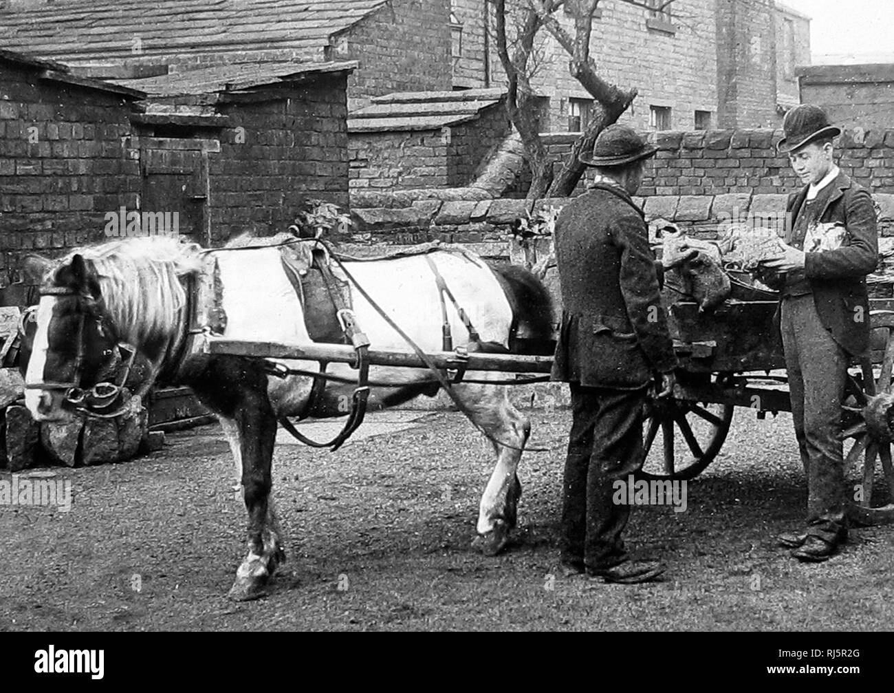 Victorian street trader Black and White Stock Photos & Images - Alamy