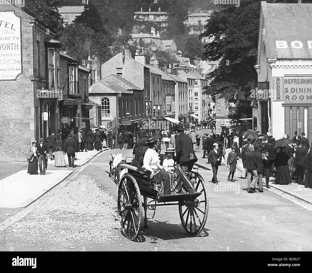 Old matlock bath Black and White Stock Photos & Images - Alamy