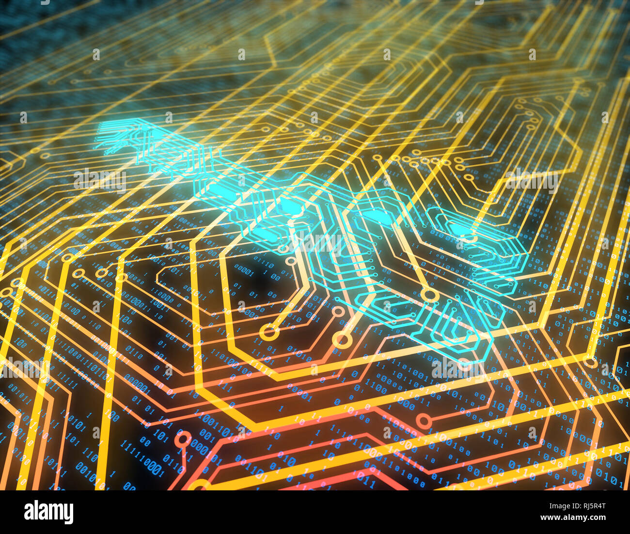 Electronic technology network data, keys, smart circuit boards Stock ...