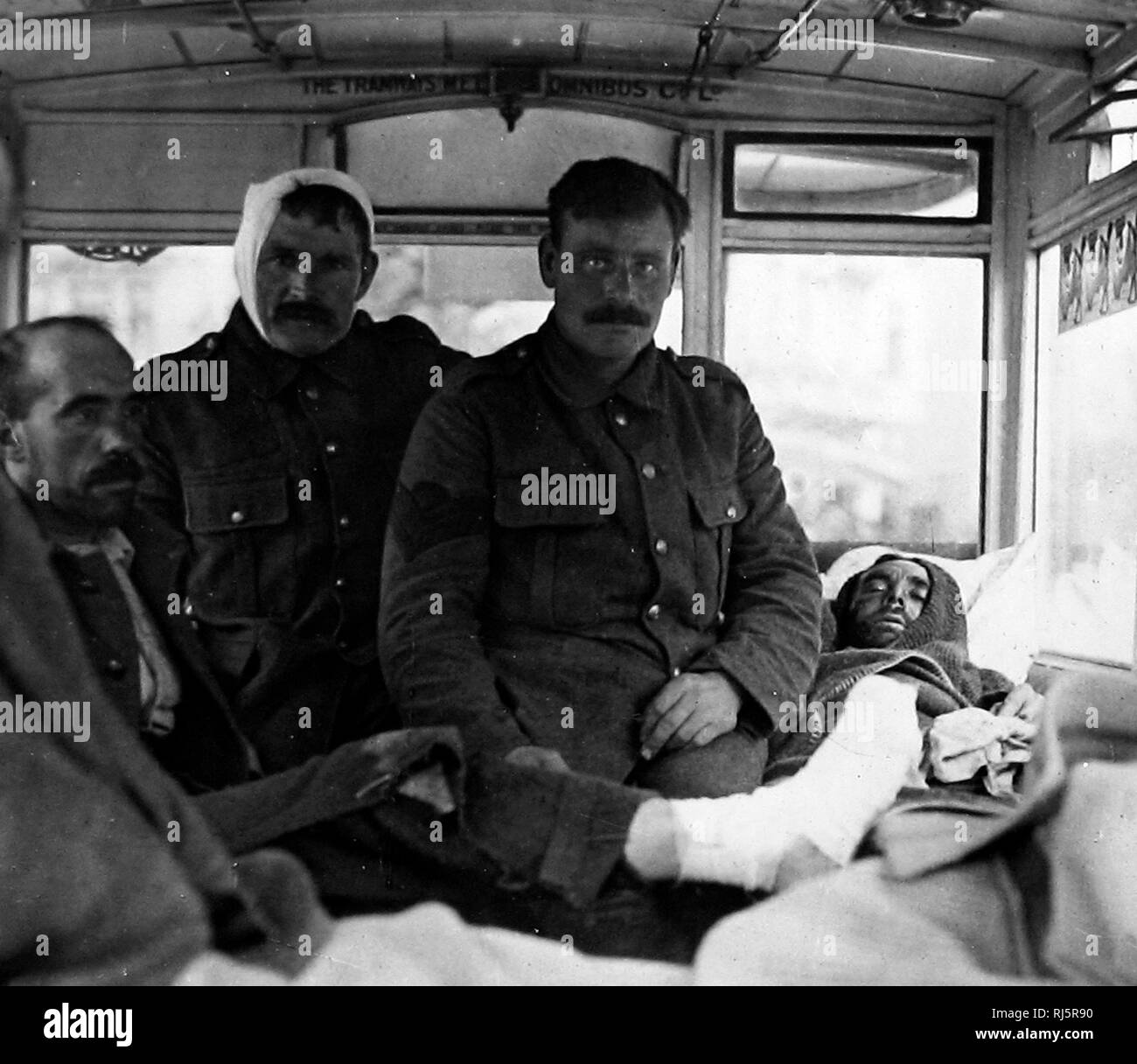 WW1 Wounded soldiers Stock Photo - Alamy