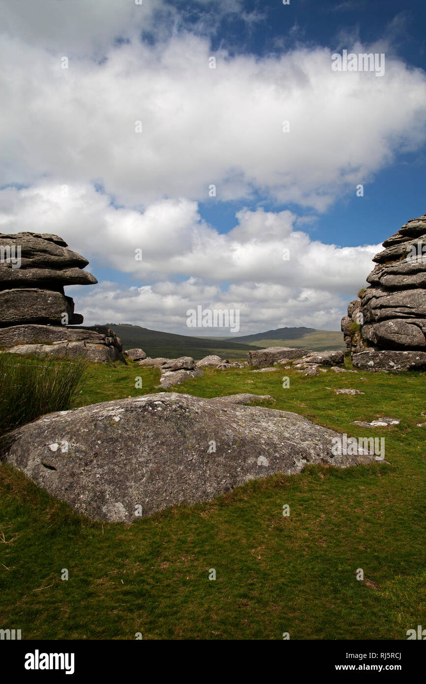 Pew Tor Dartmoor National Park Devon England UK Stock Photo - Alamy