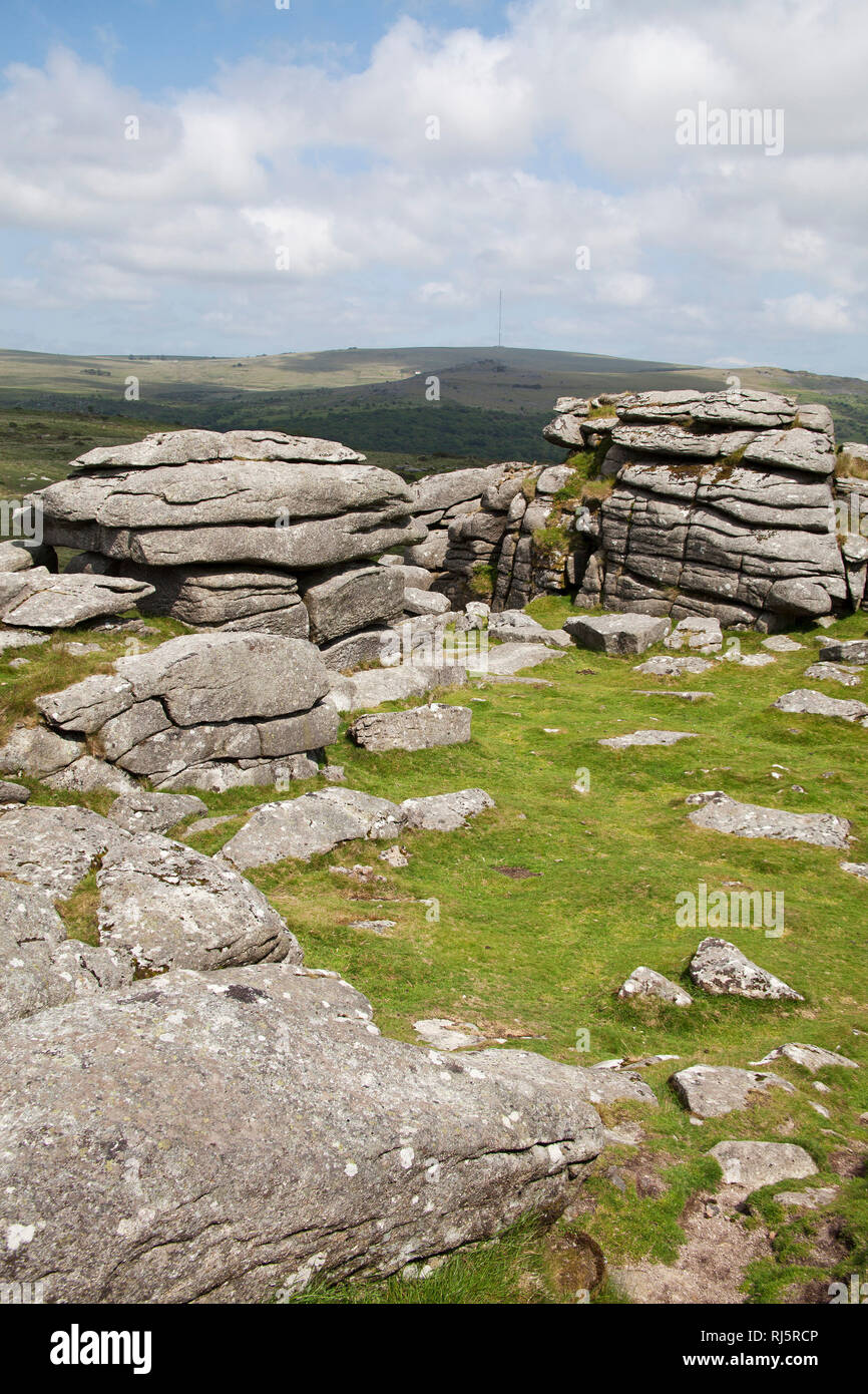 Pew Tor Dartmoor National Park Devon England UK Stock Photo - Alamy