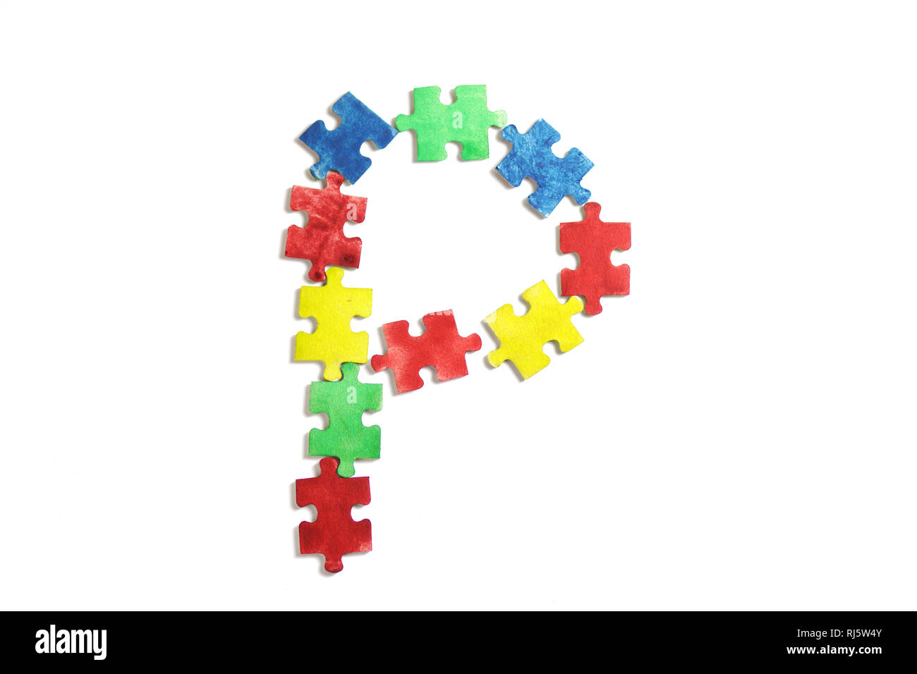 Colourful jigsaw puzzle and alphabet tiles with AUTISM word. Autism ...