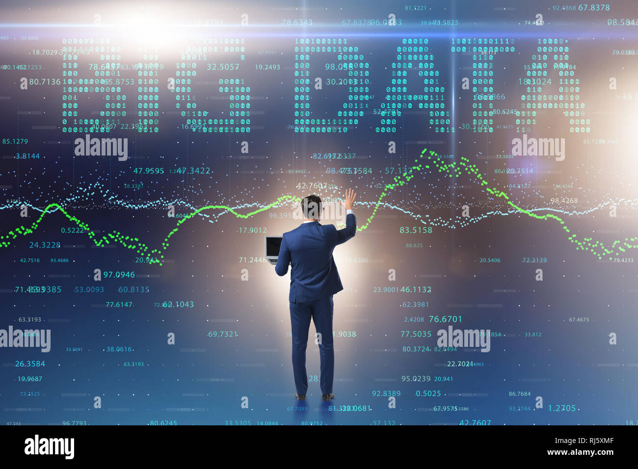 Fintech financial big data concept with analyst Stock Photo - Alamy