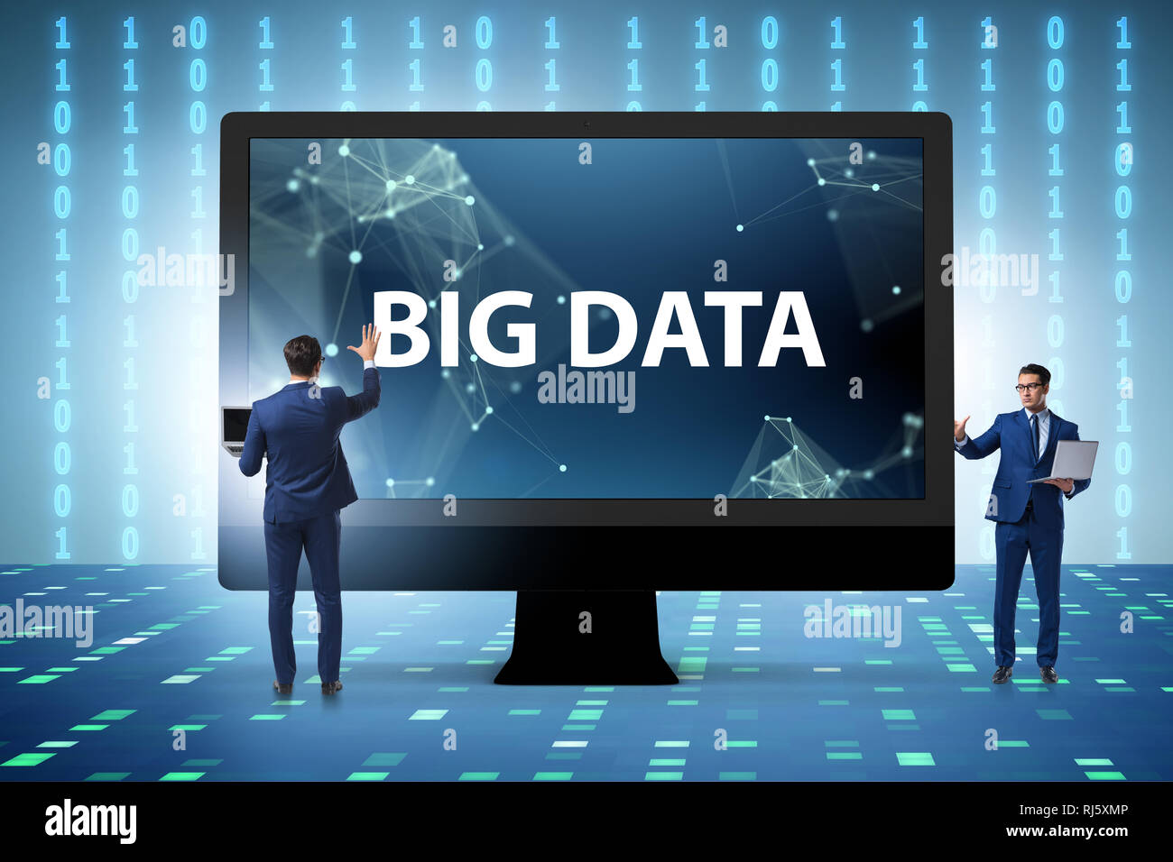 Big data concept with data mining analyst Stock Photo - Alamy
