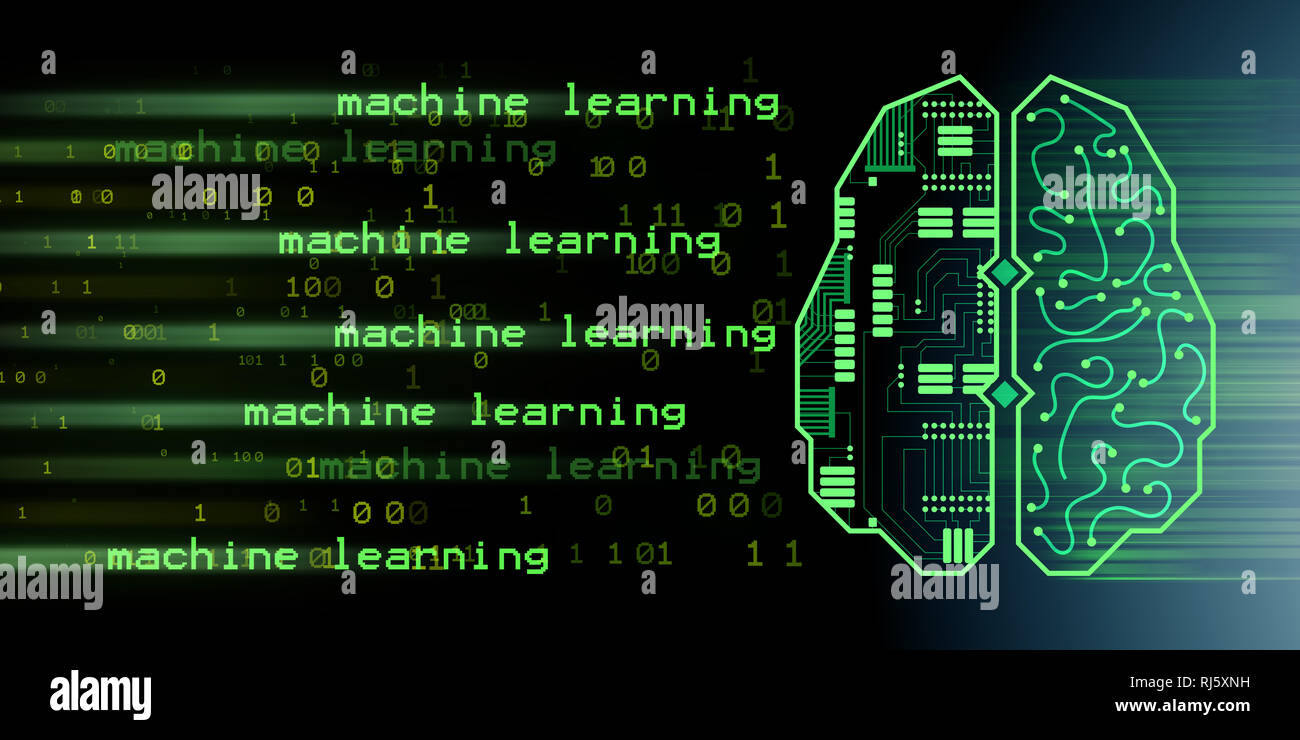 Machine learning and cognitive computing - 3d rendering Stock Photo - Alamy