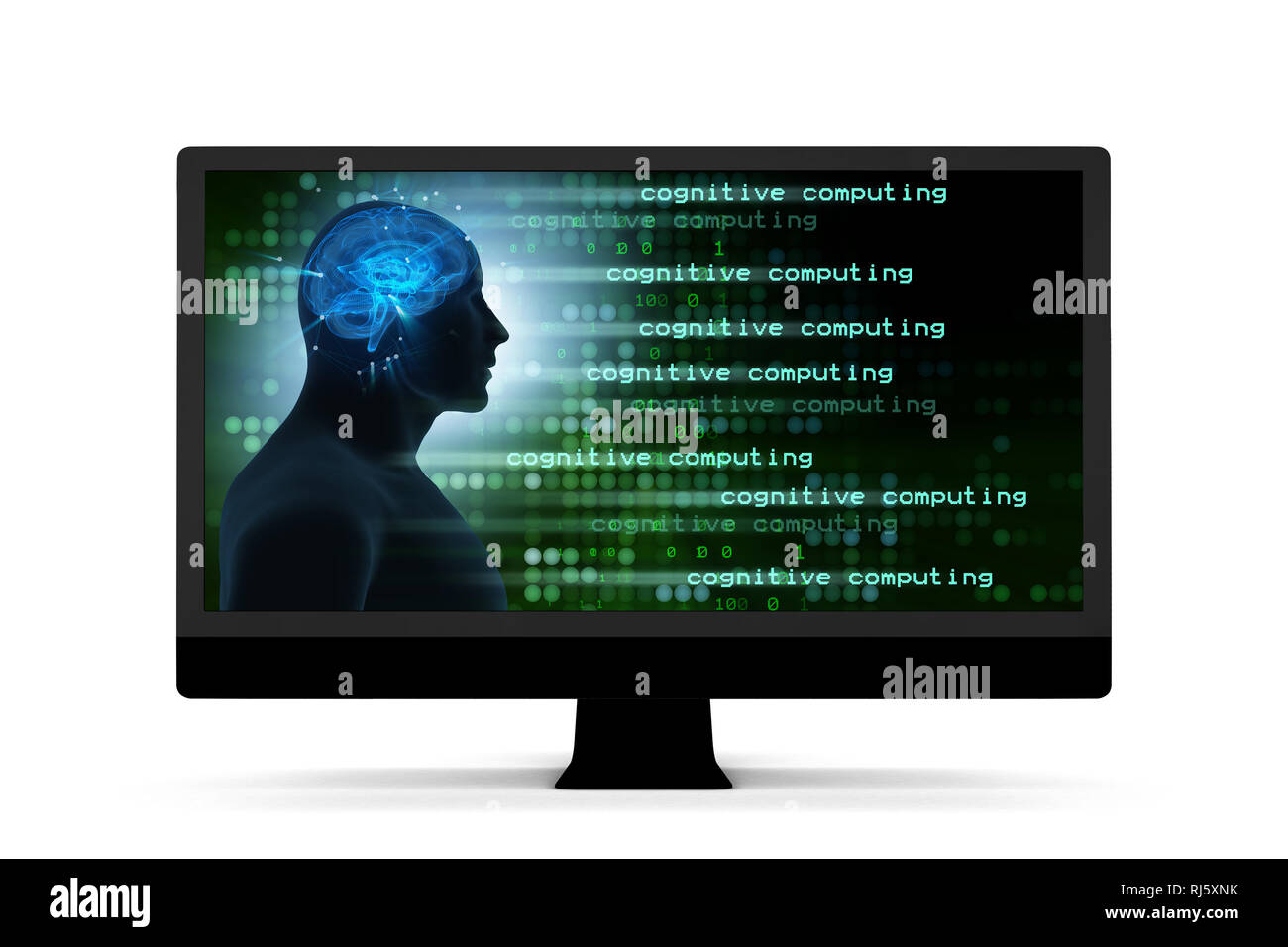 Machine learning and cognitive computing - 3d rendering Stock Photo - Alamy