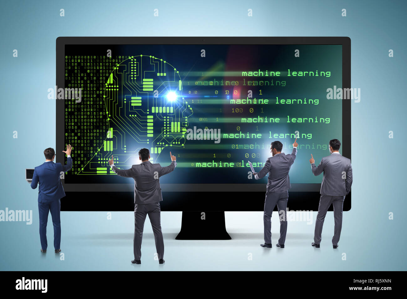 Cognitive computing and machine learning concept Stock Photo - Alamy