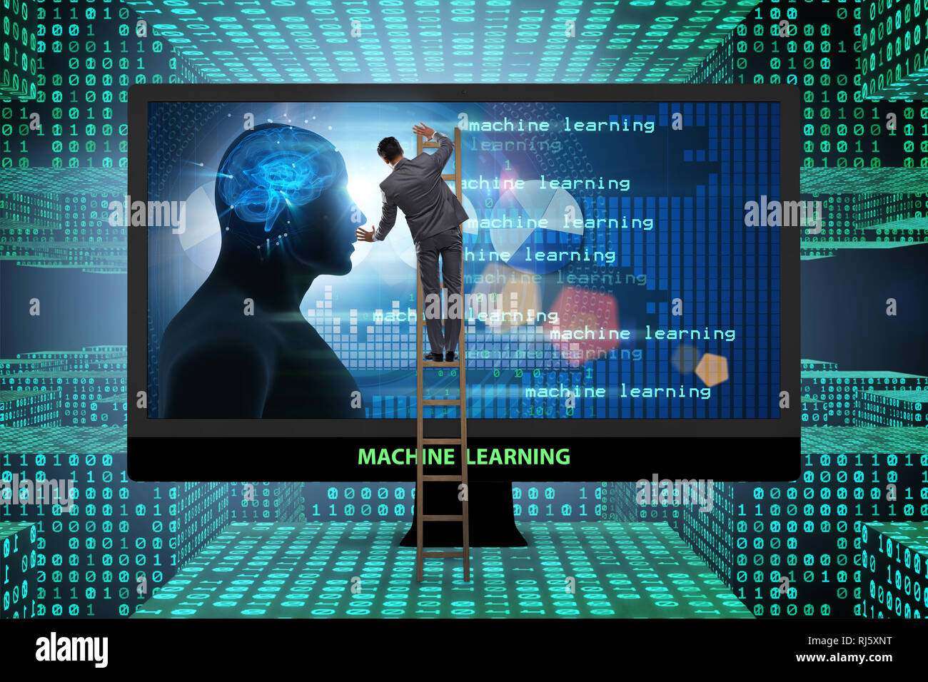 Cognitive computing and machine learning concept Stock Photo - Alamy