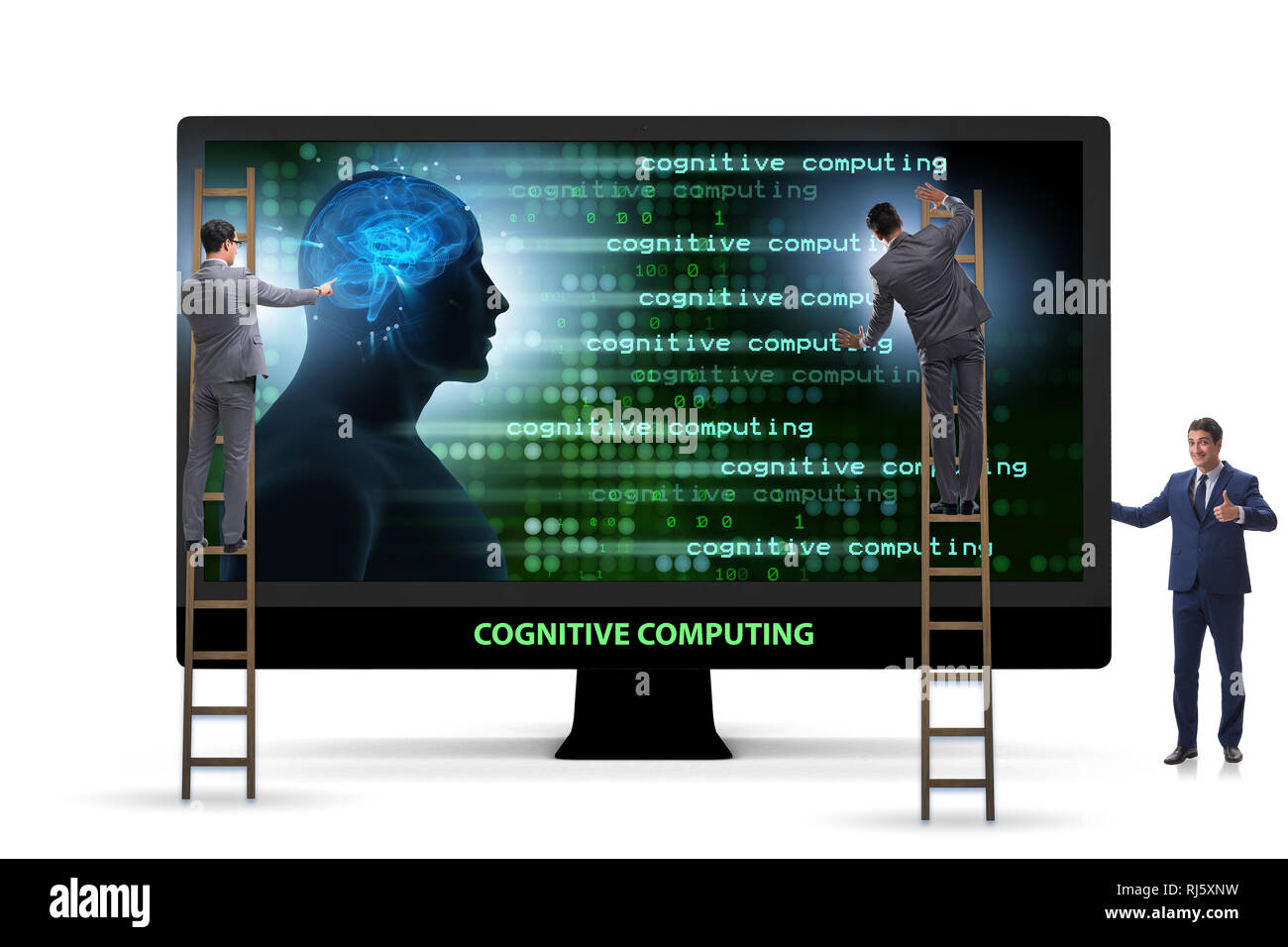 Cognitive computing and machine learning concept Stock Photo - Alamy