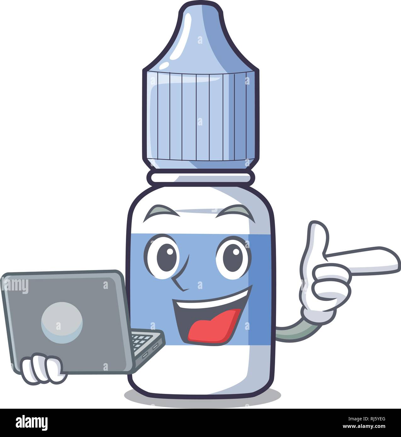 Cartoon character water drop laptop hi-res stock photography and images ...