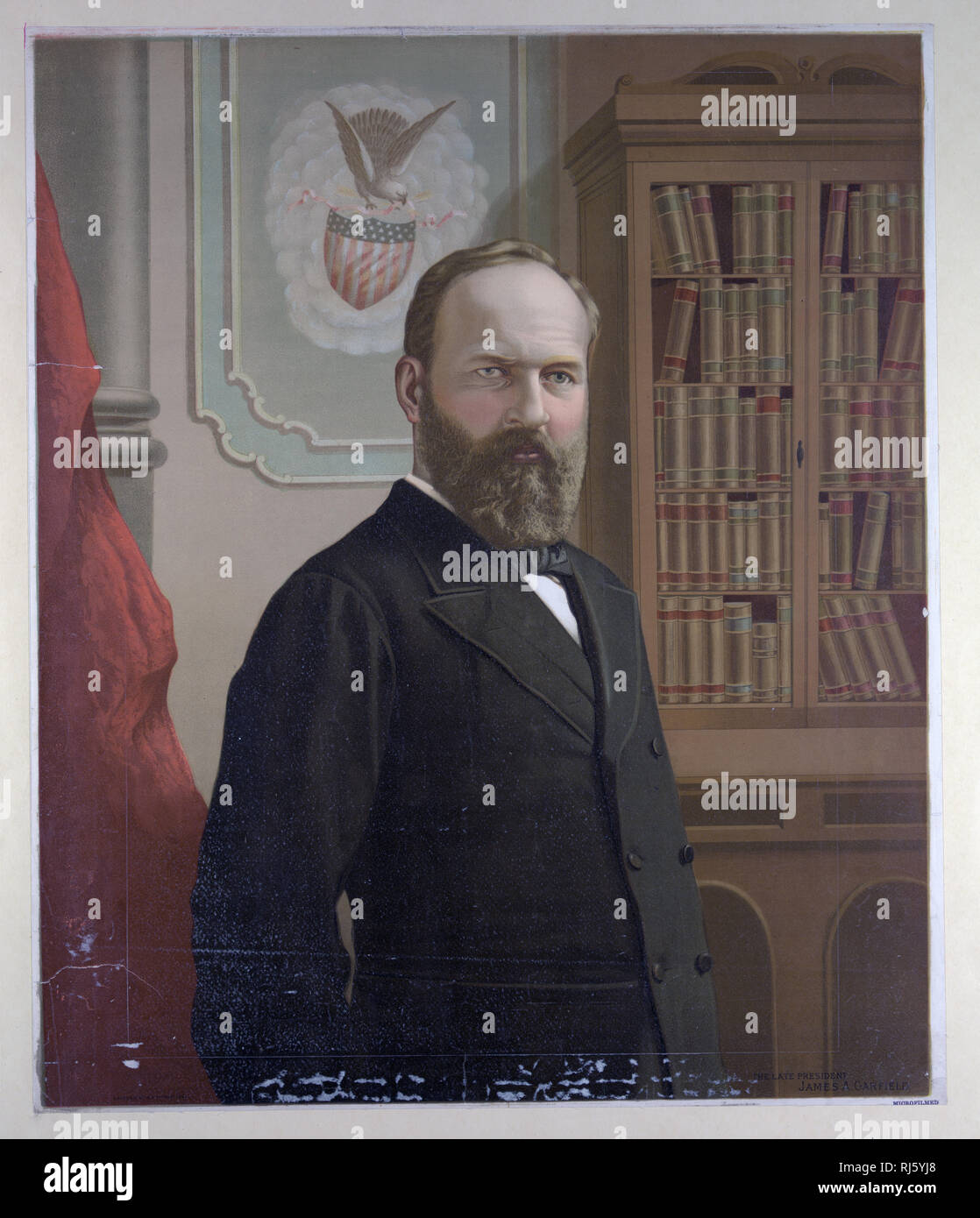 The late president James A. Garfield ca. 1881 Stock Photo - Alamy