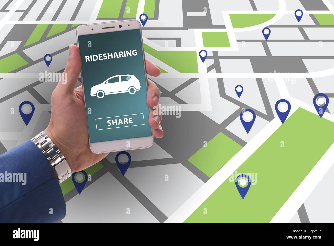 Concept of car ordering online Stock Photo - Alamy