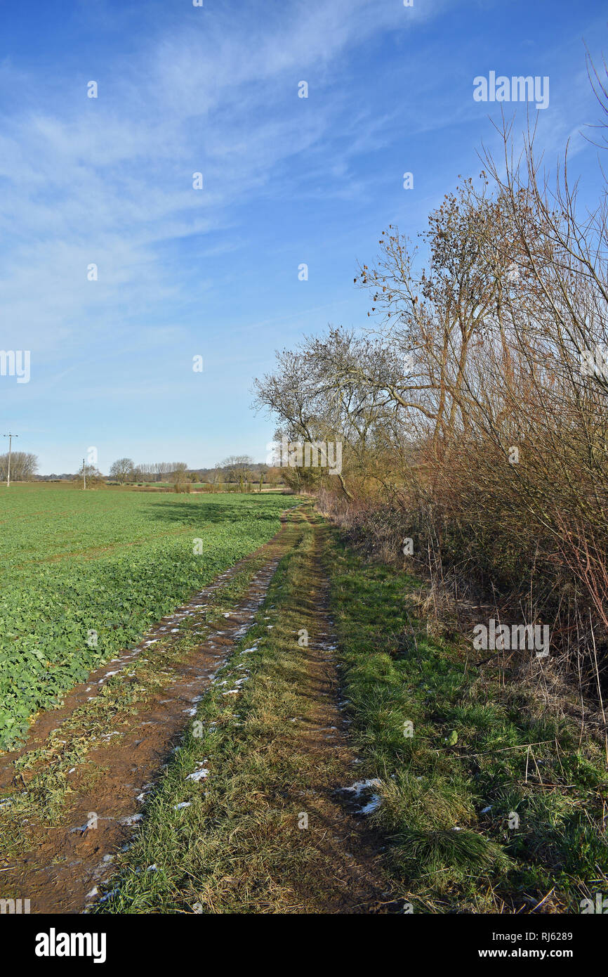 Heart of England Way Walking path from Broad Campden to Chipping ...
