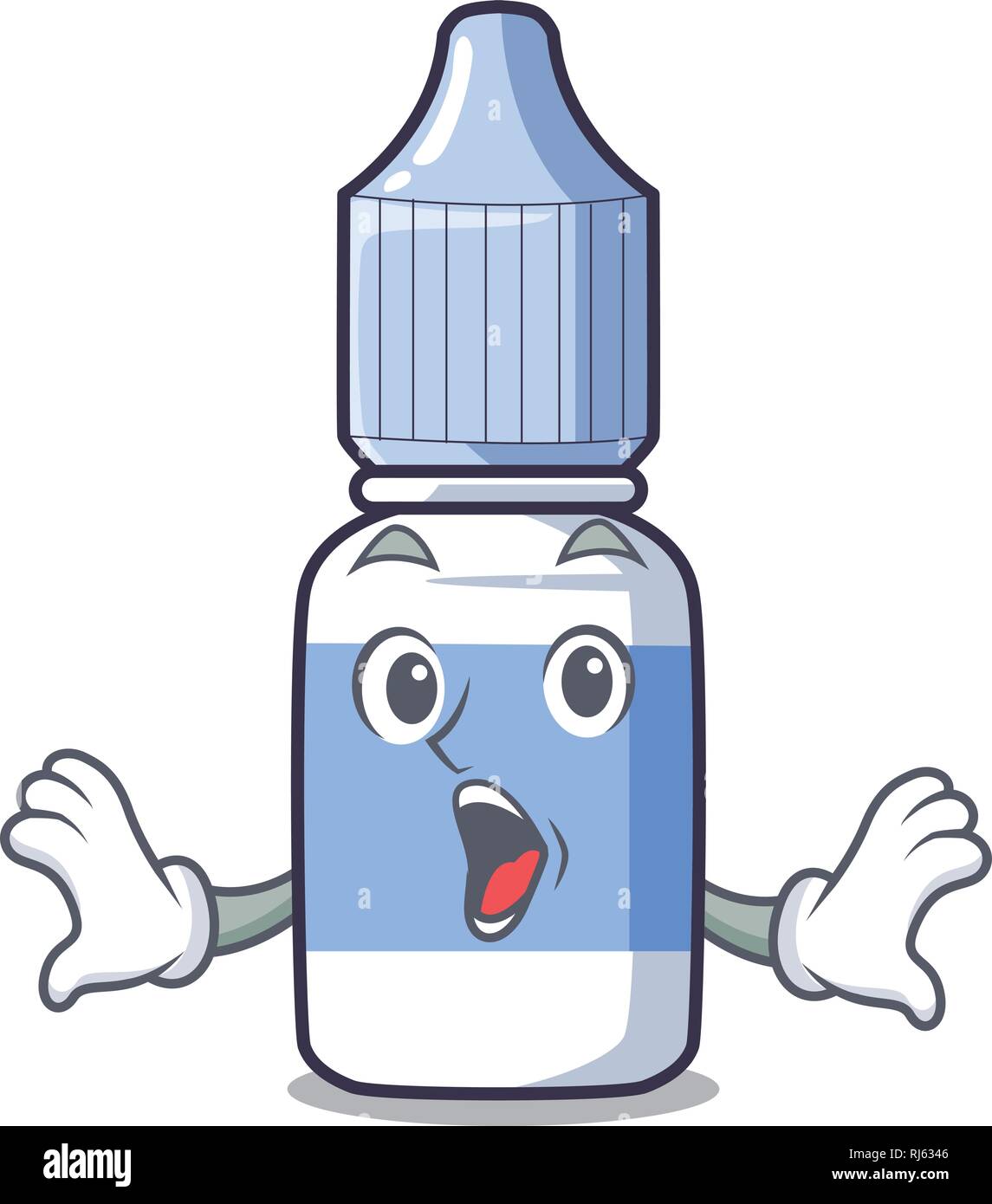 Surprised cartoon eye drops on drug rack Stock Vector Image & Art - Alamy