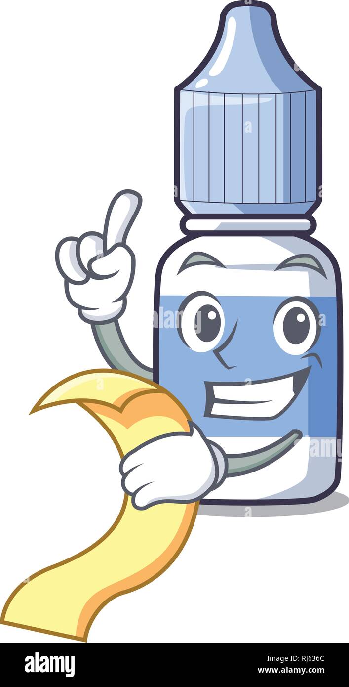 With menu cartoon eye drops on drug rack Stock Vector Image & Art - Alamy