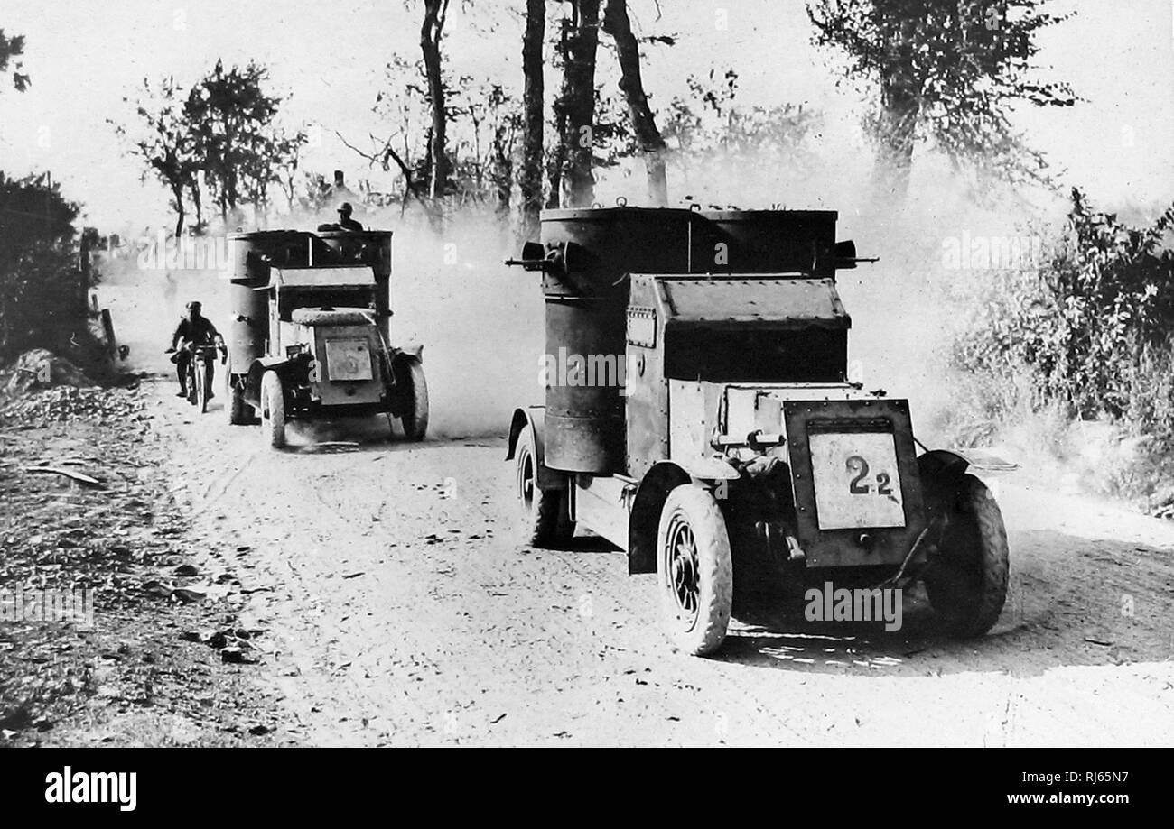 British Armoured Cars during WW1 Stock Photo - Alamy