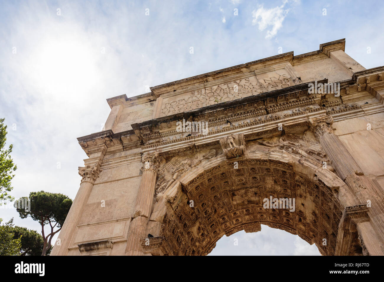 Europa, Italien, Latium, Rom, Der Titusbogen im Südosten des Forum ...