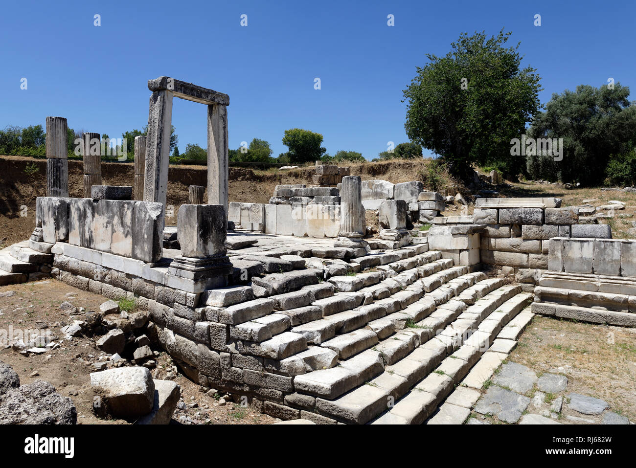 The Propylon, the entrance to the sanctuary of Greek goddess Hecate ...