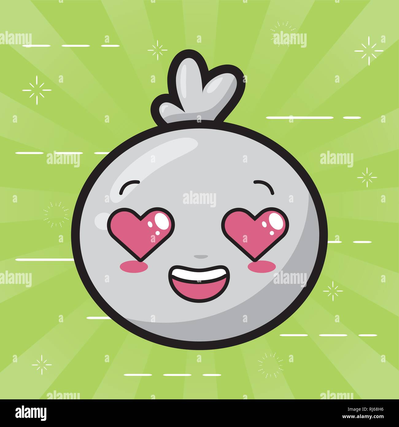 kawaii face bubble cartoon Stock Vector Image & Art - Alamy