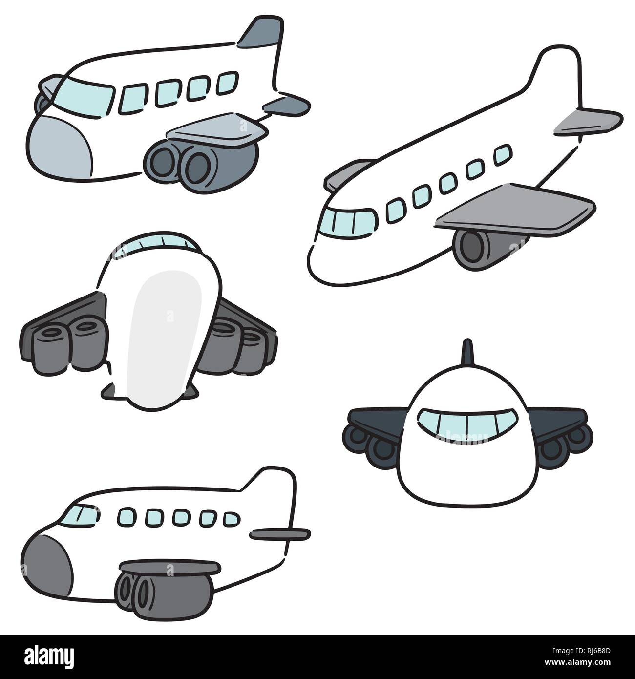 Cartoon Drawing Fast Airplane High Resolution Stock Photography and ...