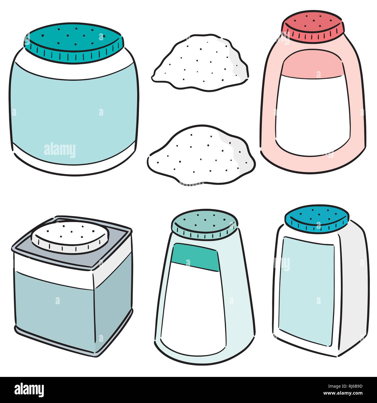 vector set of body powder Stock Vector Image & Art - Alamy