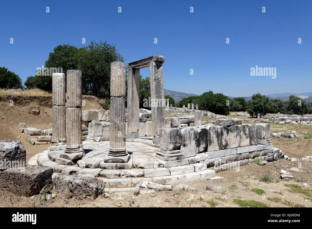 The Propylon, the entrance to the sanctuary of Greek goddess Hecate ...