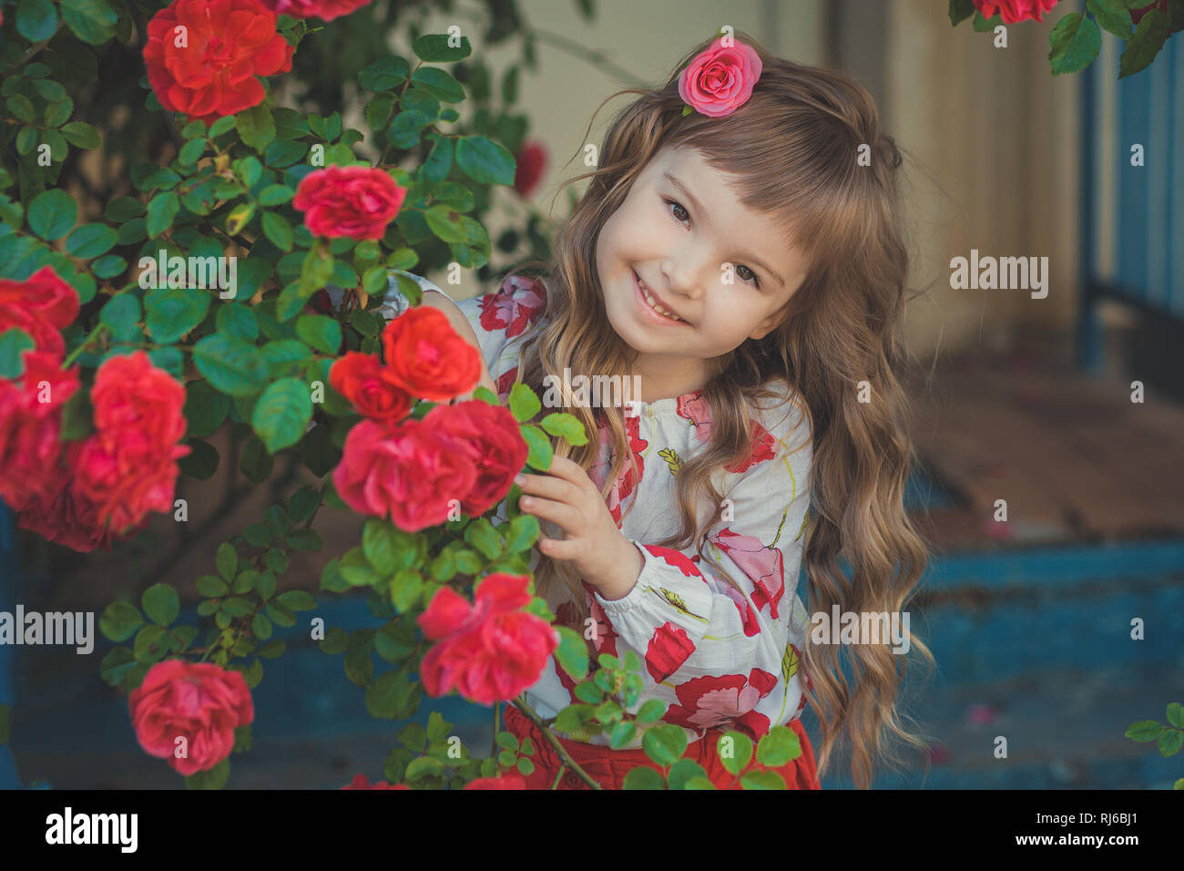 Cute Babies With Rose Flowers