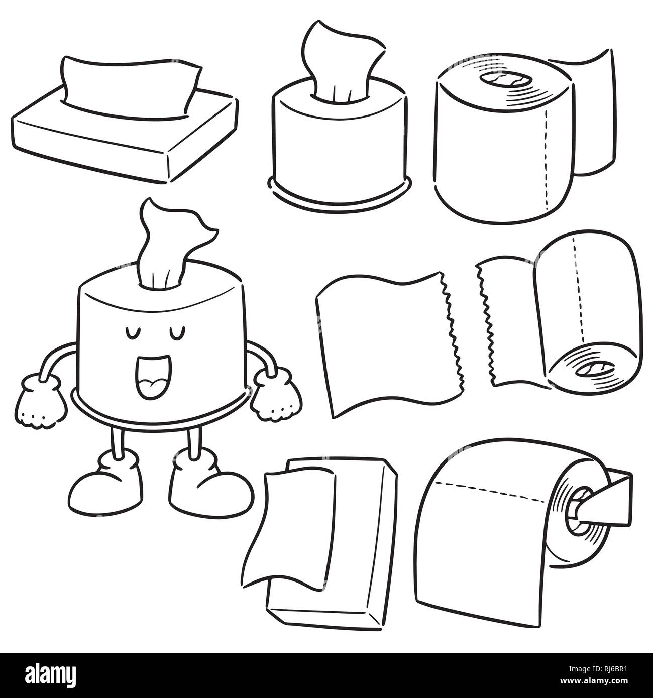 vector set of tissue paper Stock Vector Image & Art - Alamy