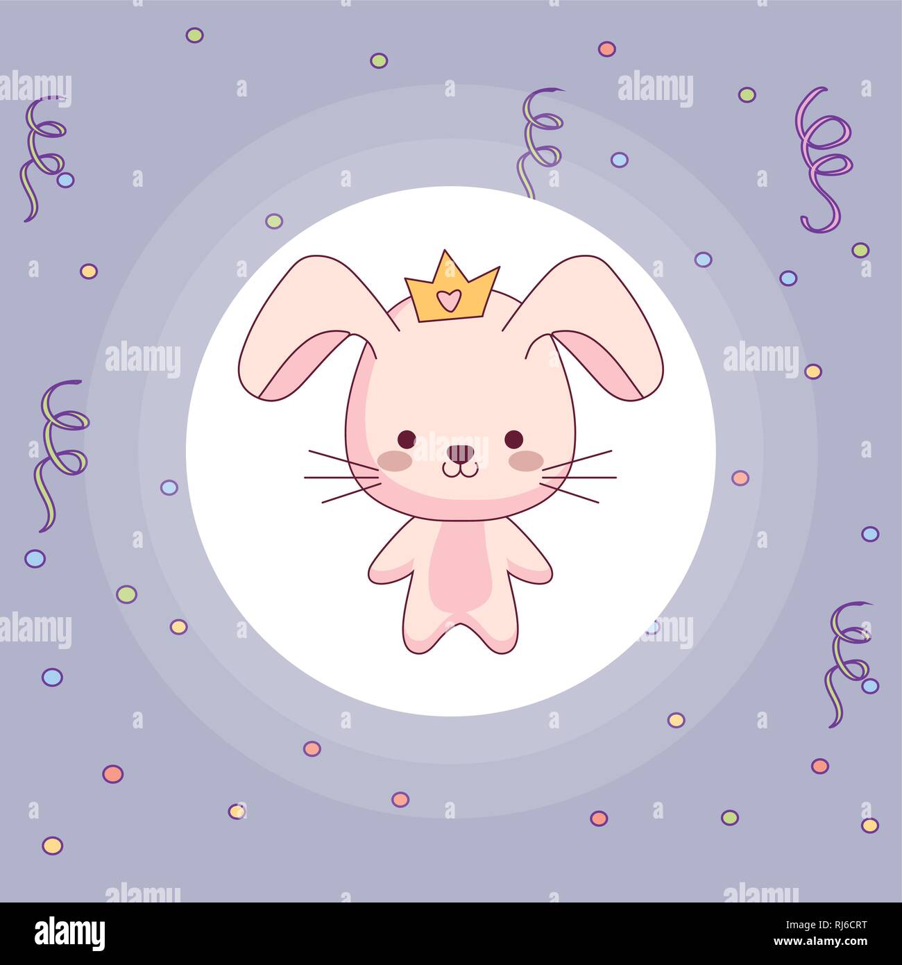 cute and little rabbit character vector illustration design Stock ...
