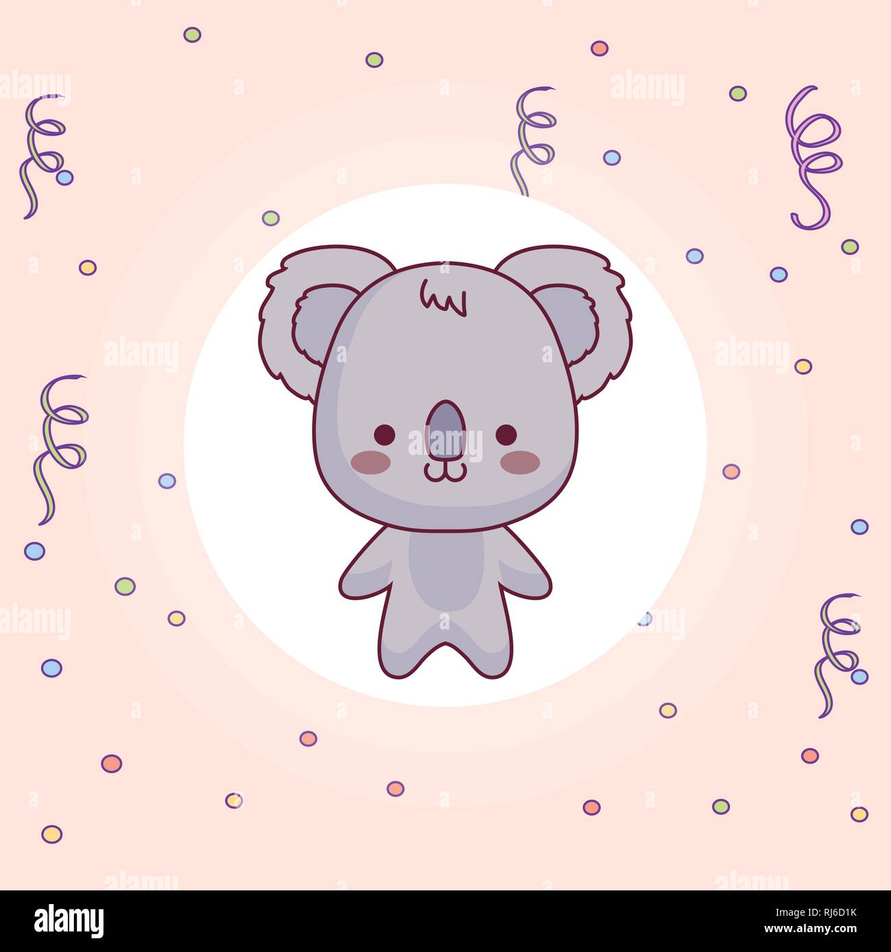 cute and little koala character vector illustration design Stock Vector ...