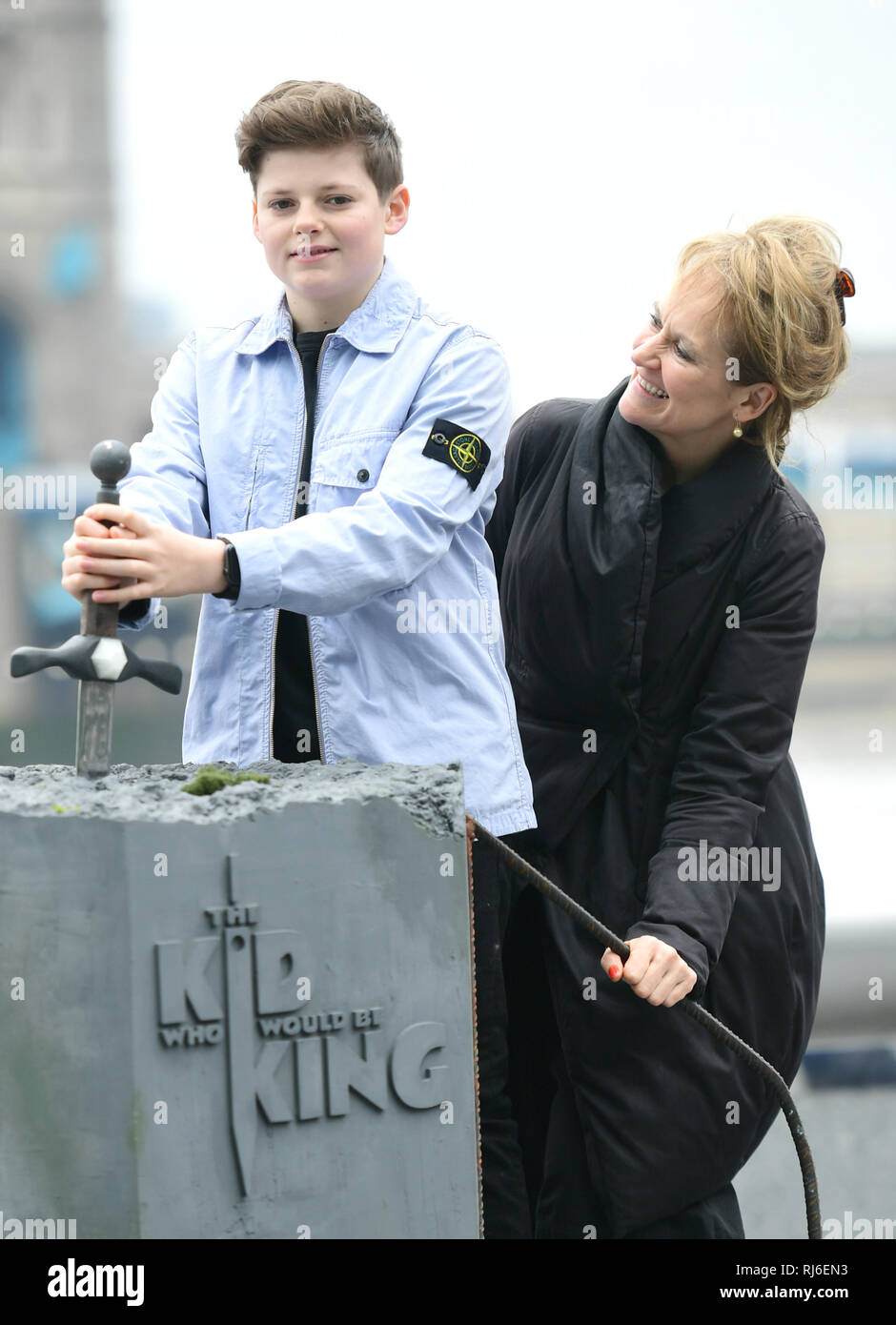Louis Ashbourne Serkis and his mother Lorraine Ashbourne at a photo ...