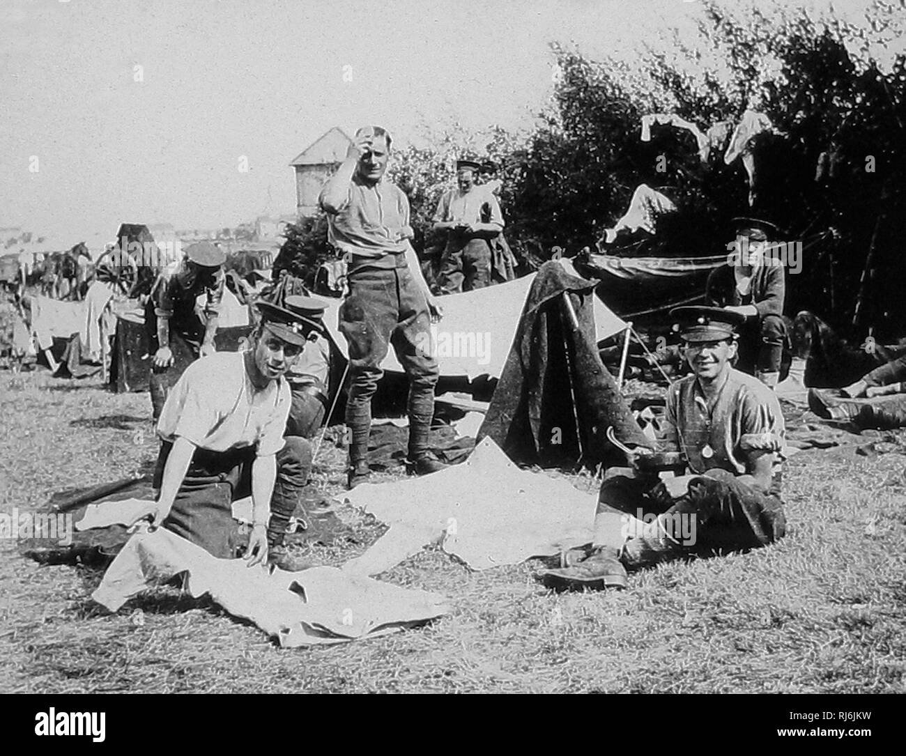 WW1 British Base Camp in France Stock Photo - Alamy