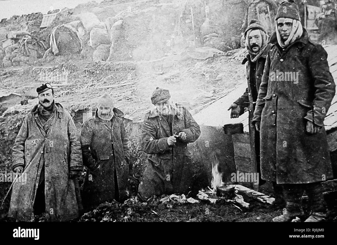 WW1 Trench Field Kitchen Stock Photo - Alamy