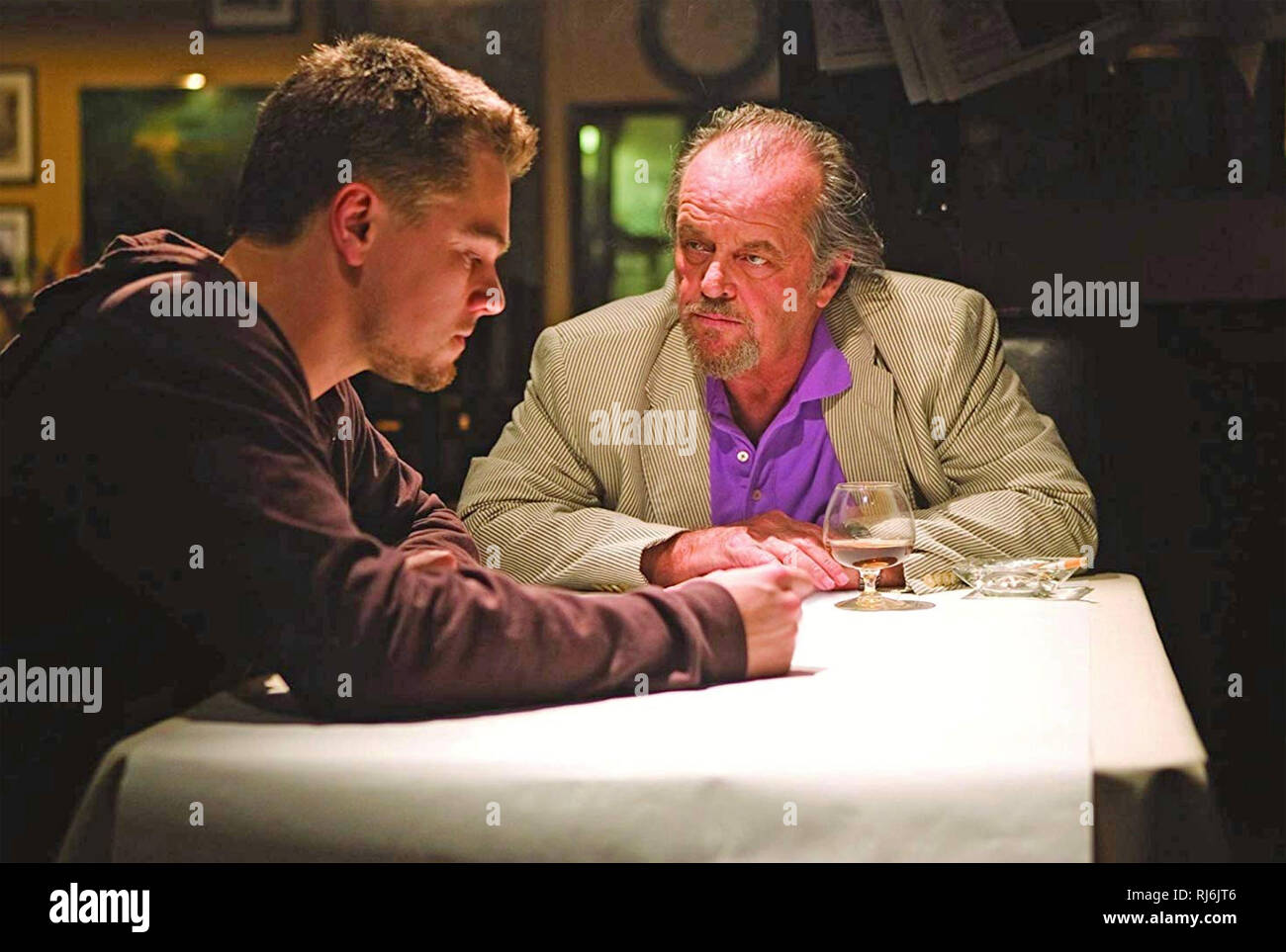 Leonardo dicaprio jack nicholson departed hi-res stock photography and ...