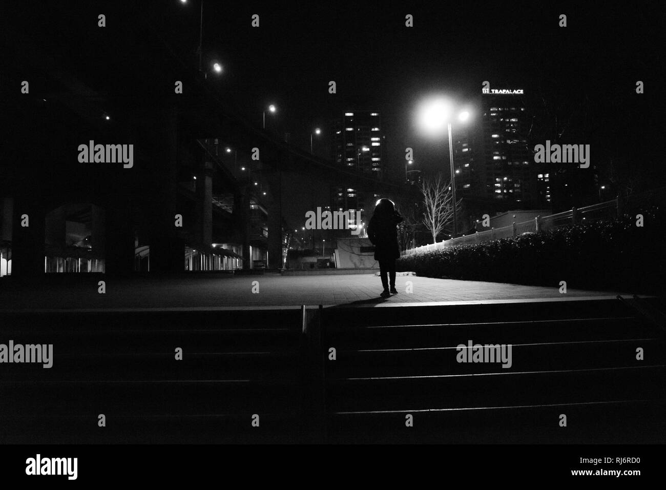 A stroll at night Stock Photo - Alamy