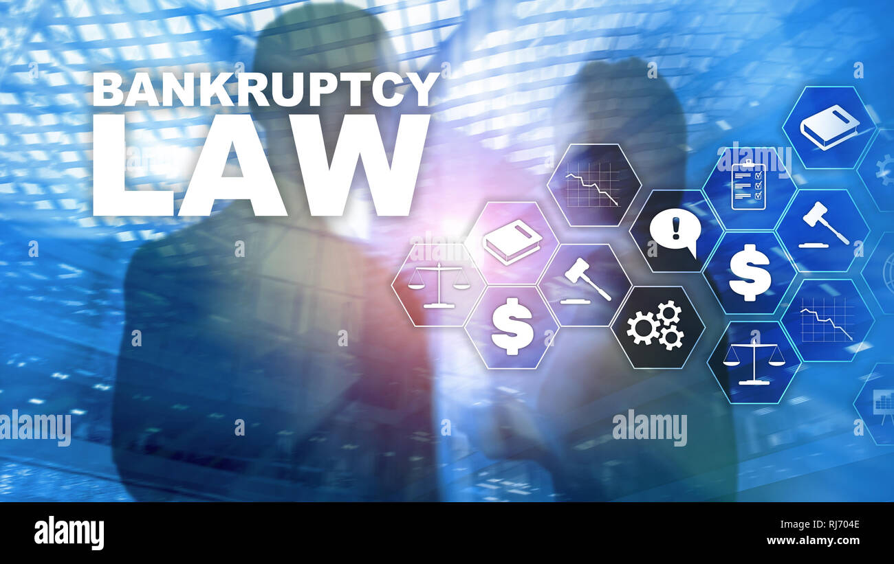 Bankruptcy law concept. Insolvency law. Judicial decision lawyer ...