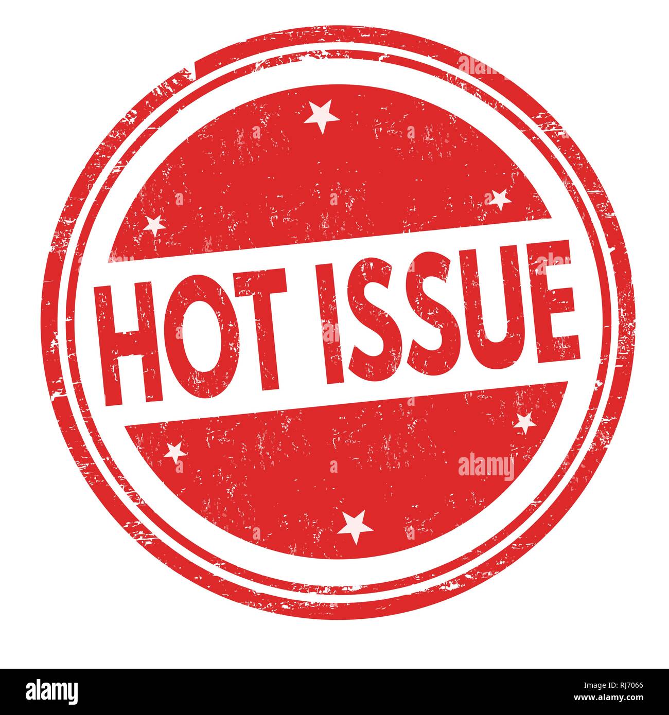 Hot issue sign or stamp on white background, vector illustration Stock ...