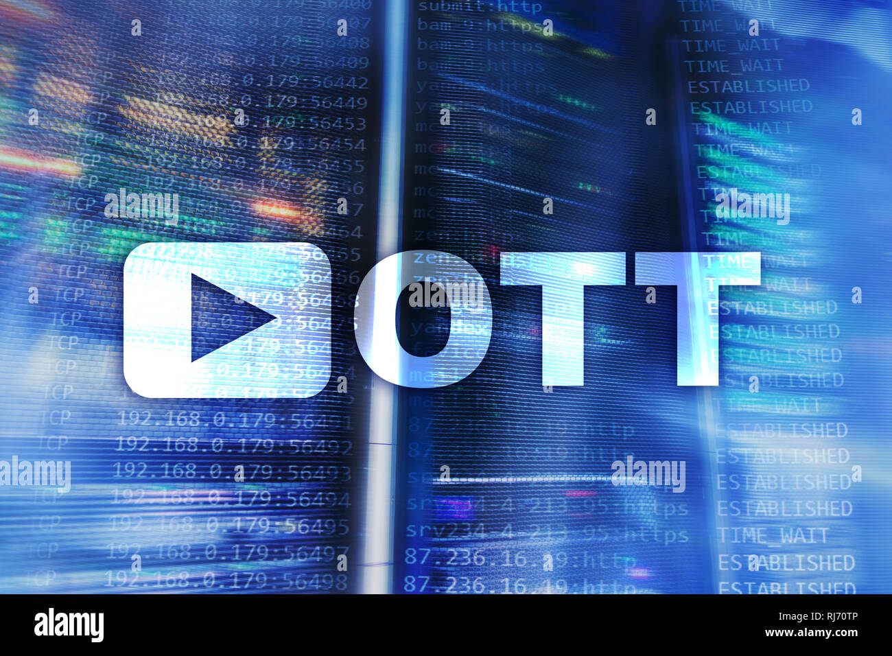 OTT, IPTV, video streaming over the internet Stock Photo - Alamy